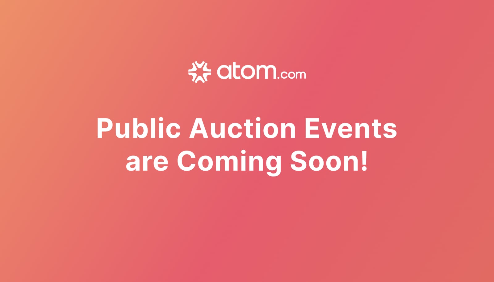 Get Ready for Public Auction Events - Atom