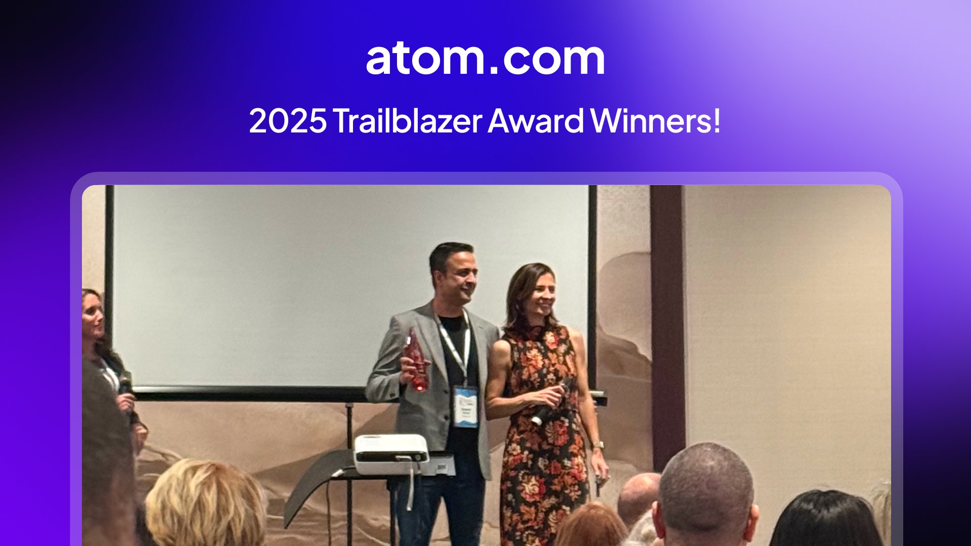 Atom.com Honored with the 2025 Trailblazer Award by the Internet Commerce Association - Atom