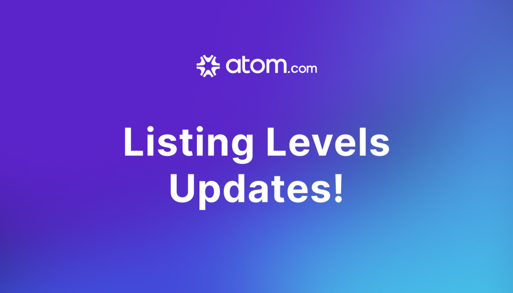 Introducing Plus: Atom’s New Listing Level for Enhanced Flexibility and Exposure! - Atom