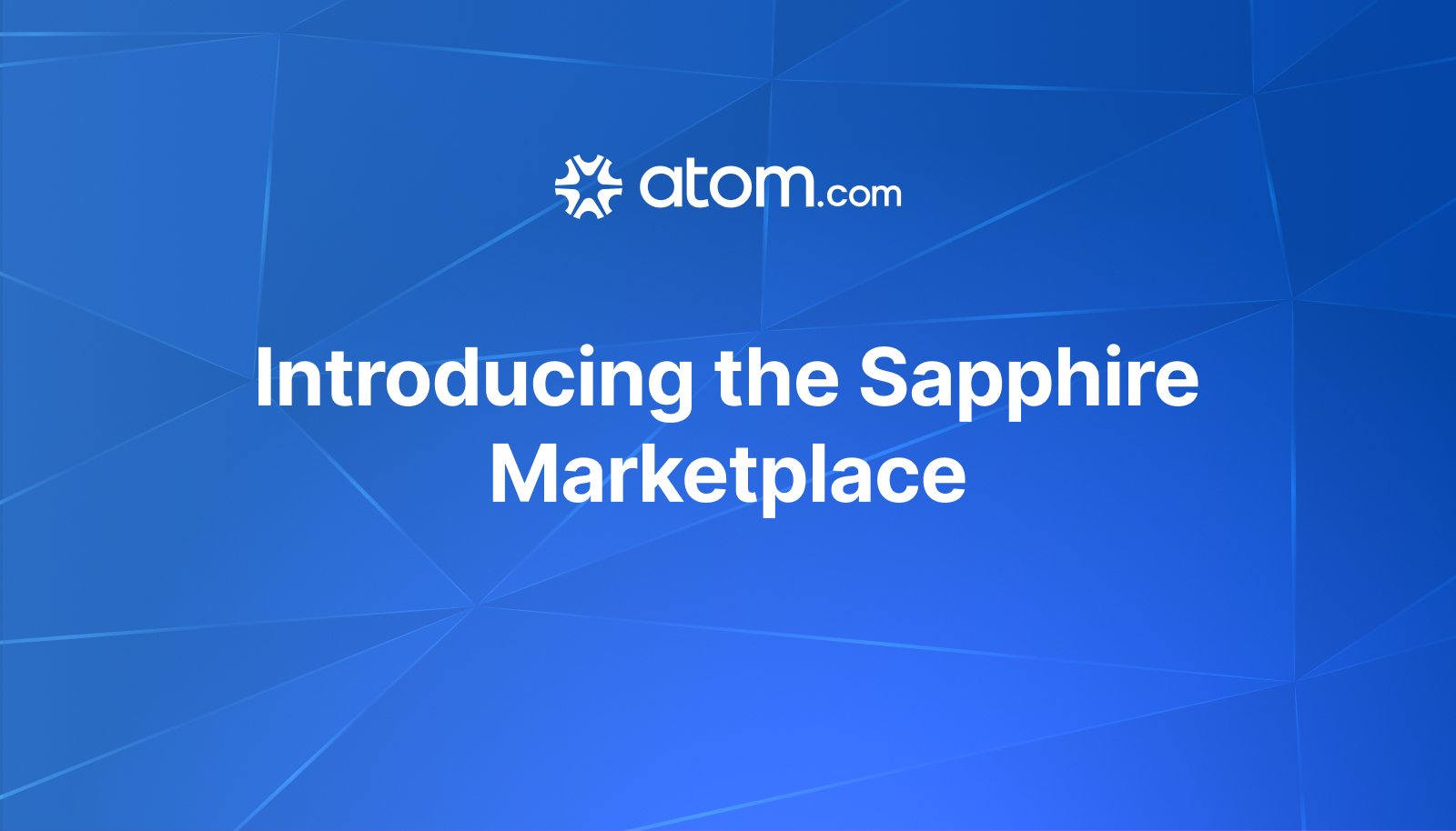 Introducing Sapphire Marketplace: A New Destination for The Best Non-.Com Domains - Atom