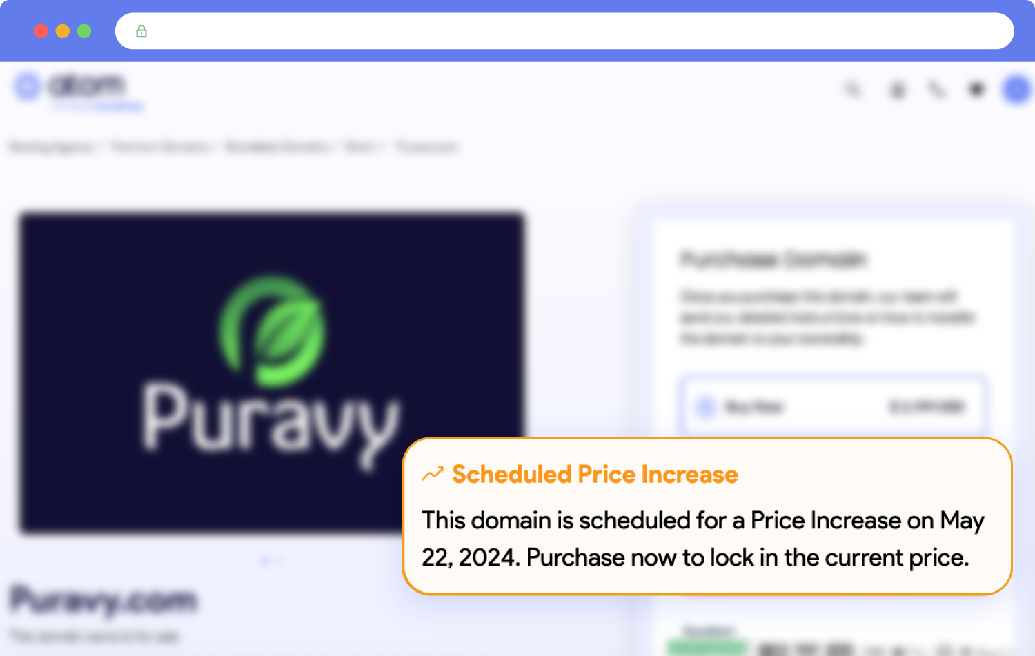 Sell Domain Names - Put Your Domains on Sale - Atom