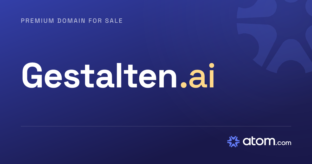 Gestaltenai — Domain For Sale Atom